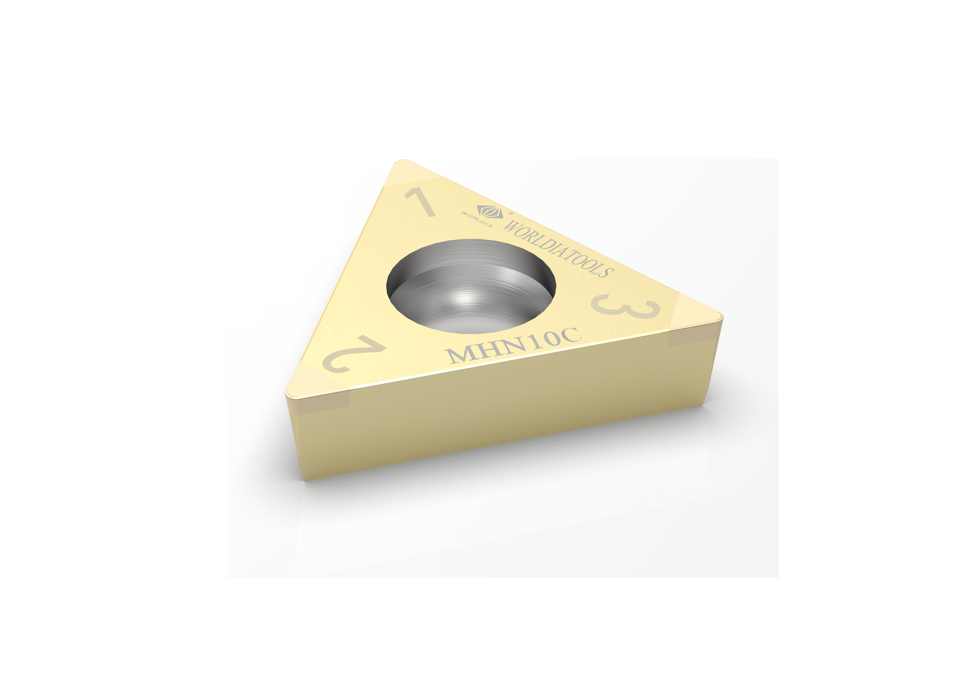 High Precision TCGW090202 CBN Cutting Inserts 3 Tips PCBN Turning Tools