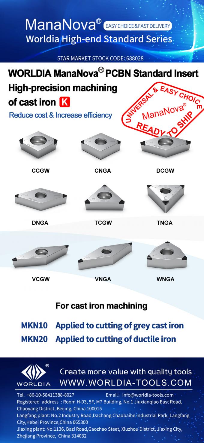 CCGW PCBN Cutting Insert For Cast Iron