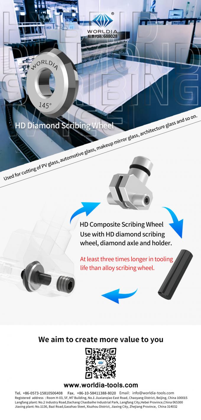 9000-10000HV Hardness PCD Axle Composite Diamond Cutting Wheel Axle