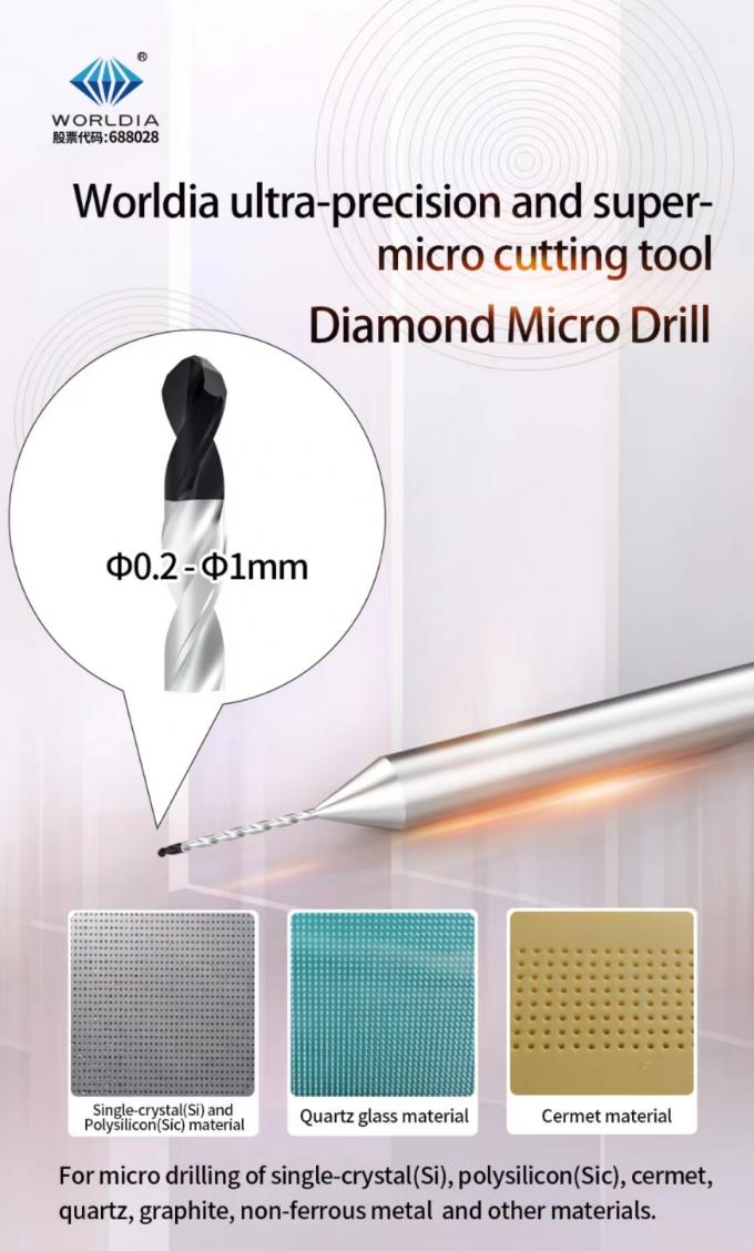 Poly Crystalline Diamond Wz3 Series Pcd Drill 0.2-0.75mm